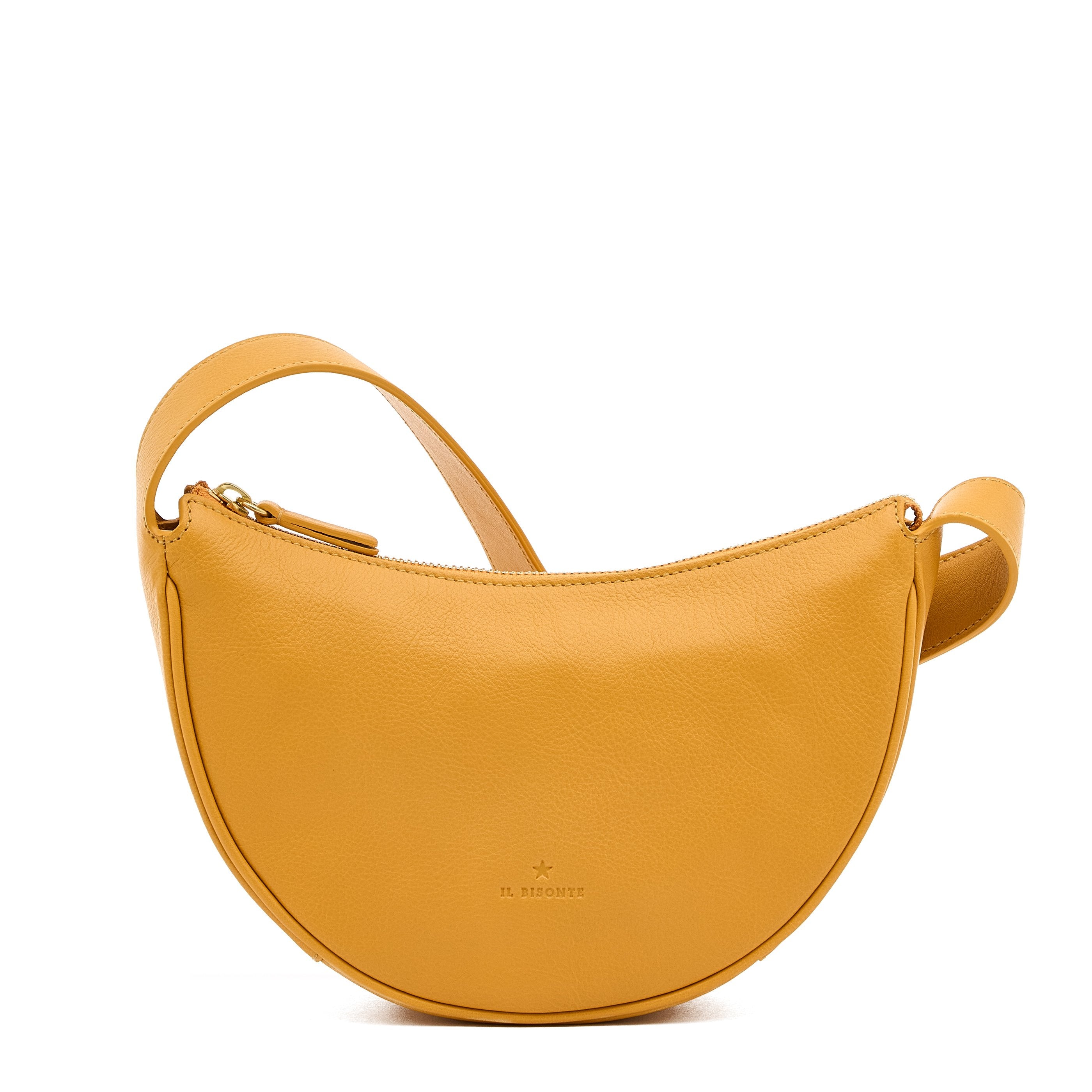 Oliveta | Women's hobo in leather color meriggio yellow – Il Bisonte