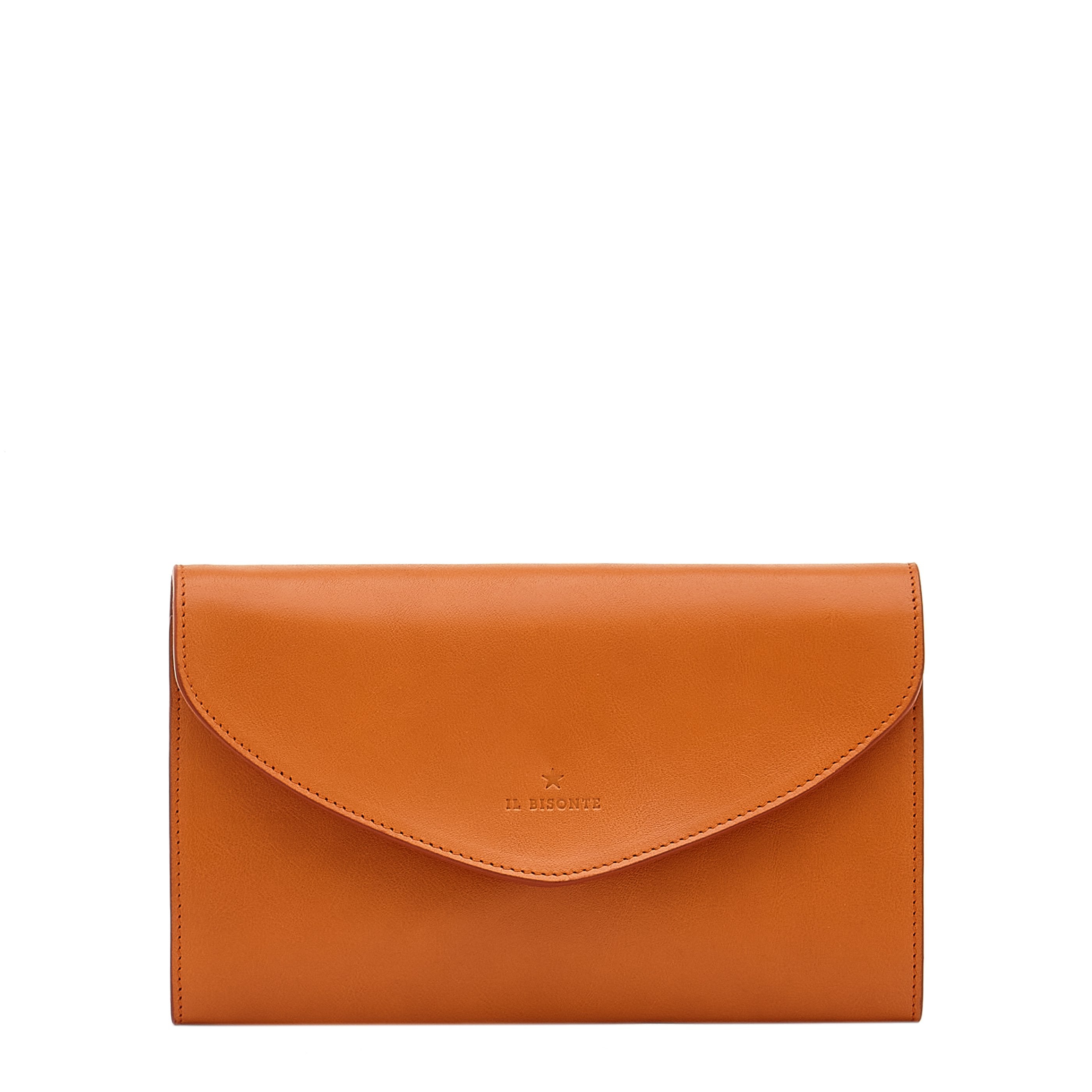 Bigallo | Pochette da donna in pelle colore caramello – Il Bisonte