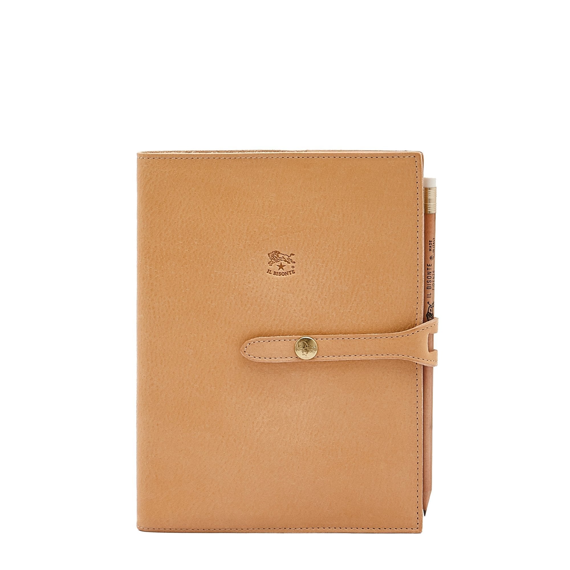 Note book in leather color natural – Il Bisonte