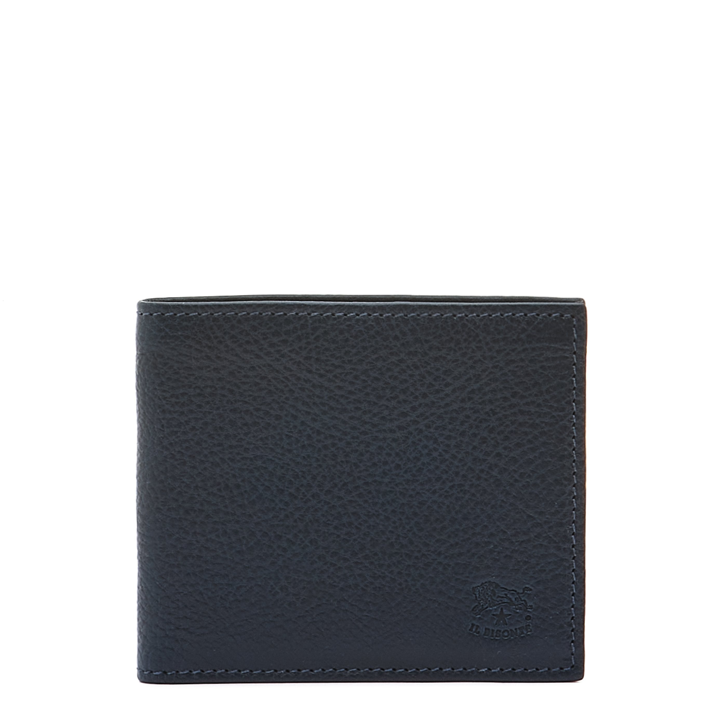 Feniglia | Portafoglio a libro da uomo in pelle colore blu – Il Bisonte