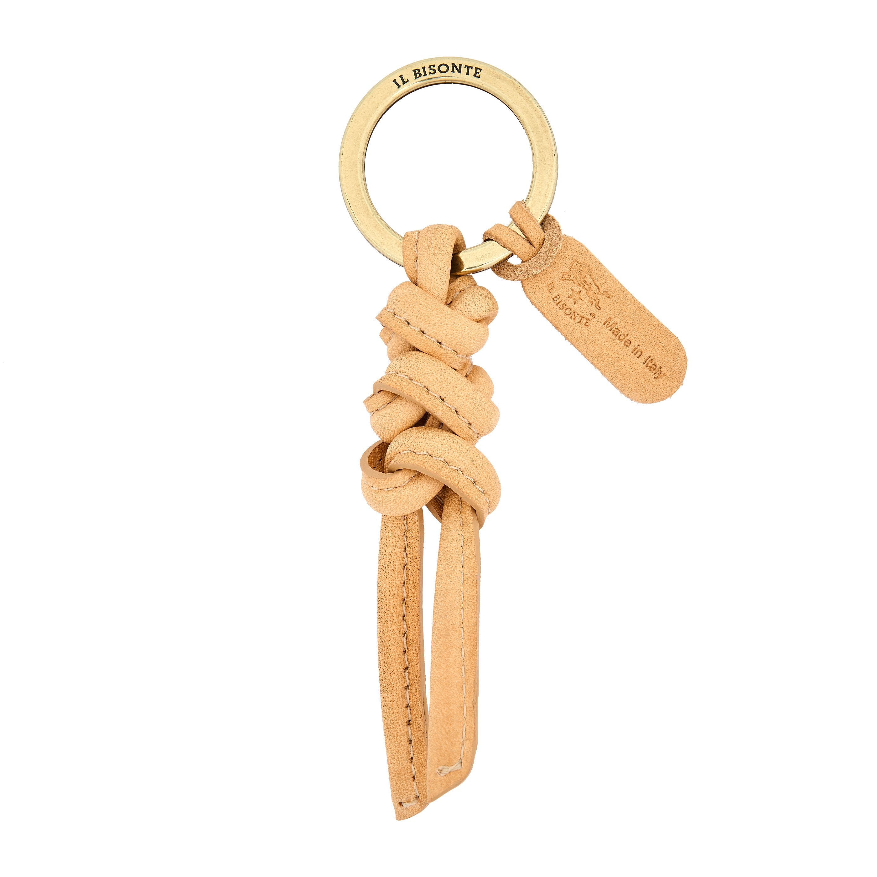 Snodo | Women's keyring in leather color natural – Il Bisonte